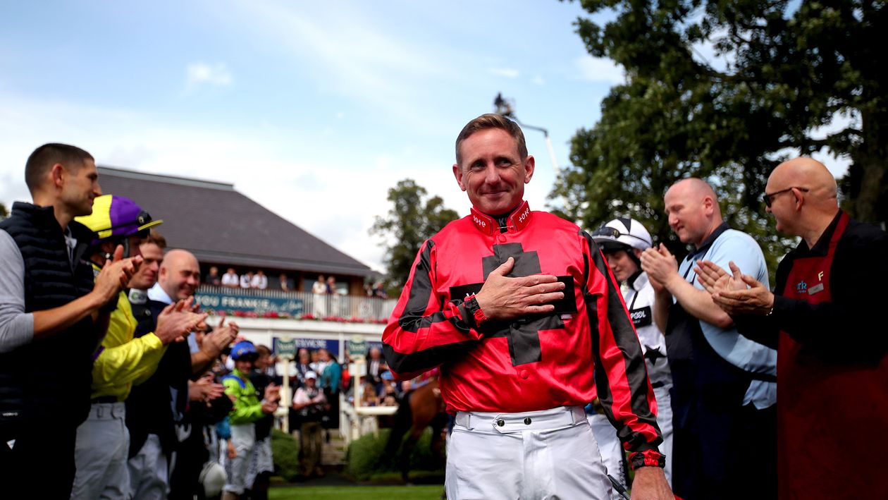 Emotional Paul Hanagan says farewell to the saddle at York