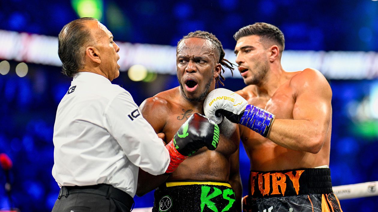 Tommy Fury v KSI: Boxer overcomes the Youtuber in a scrappy fight in ...