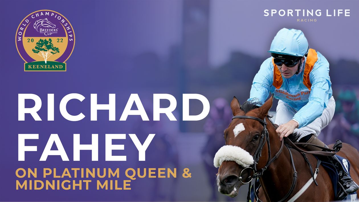 WATCH Breeders' Cup 2022: Richard Fahey Q&A on The Platinum Queen and ...