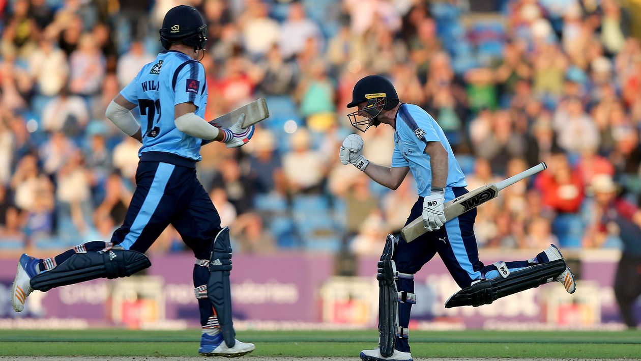 Yorkshire batsman Adam Lyth makes T20 history