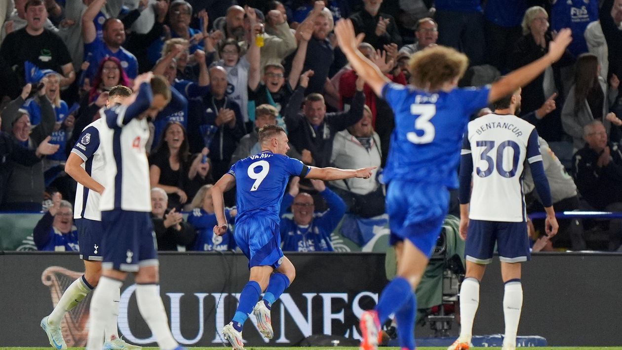 Leicester 1-1 Spurs: Jamie Vardy earns his side a point in Monday Night ...