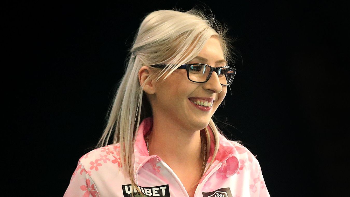 Fallon Sherrock throws nine-dart finish - first by female player on TV