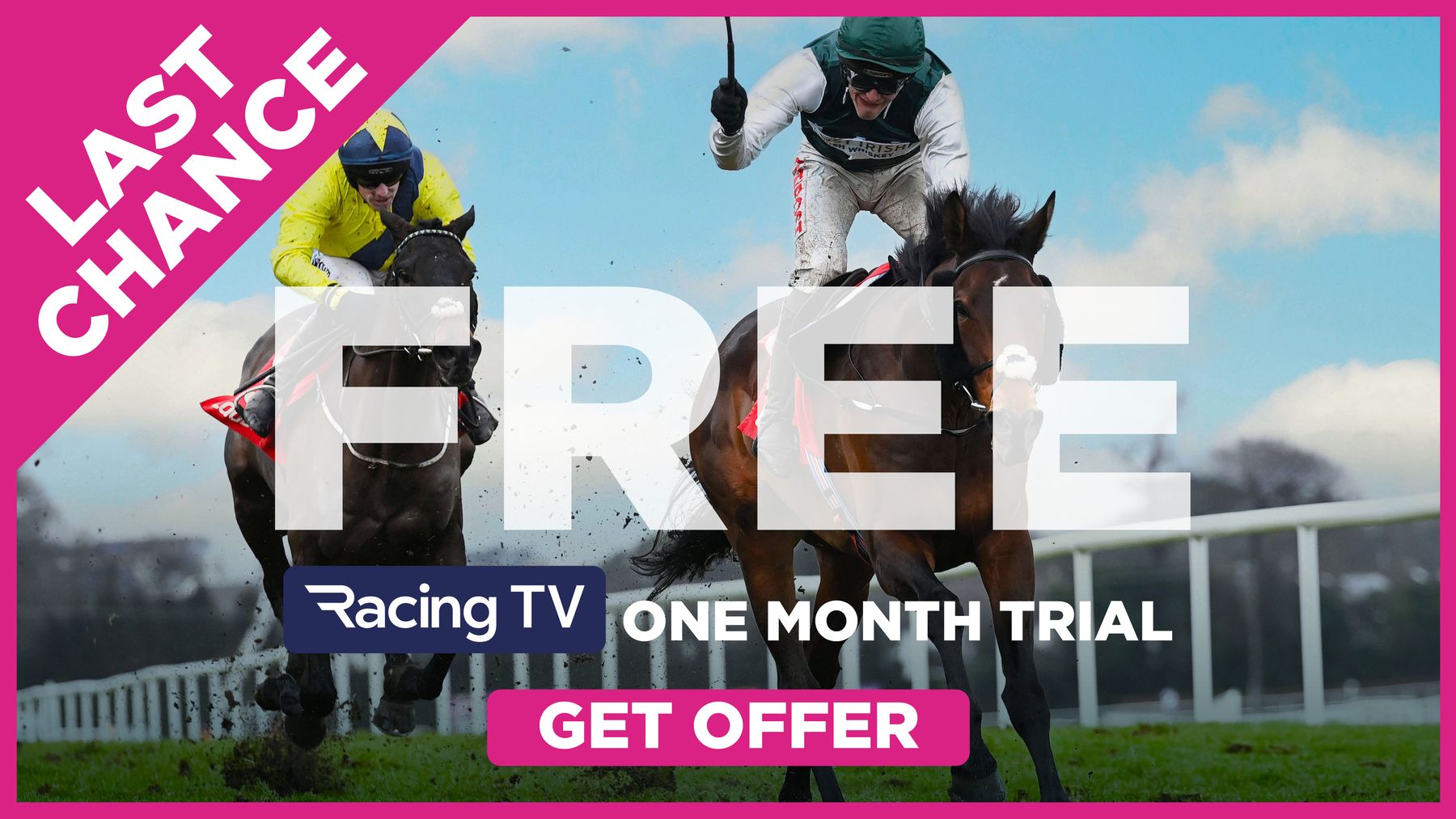 Free one month trial of Racing TV which covers the DRF