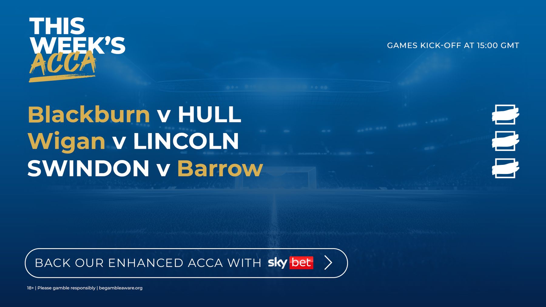 12/1 This Week's Acca treble makes it successive Saturday winners for ...