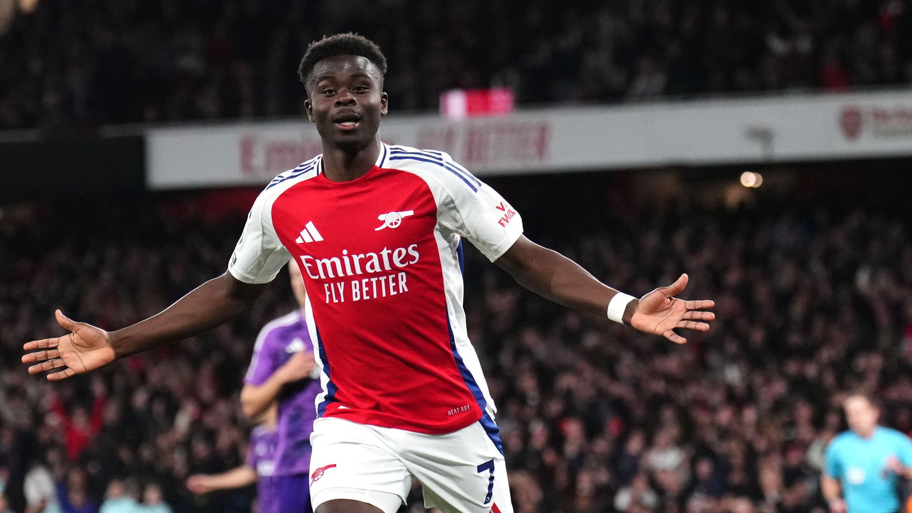 Arsenal 2-1 Fulham: Bukayo Saka scores on his return from injury