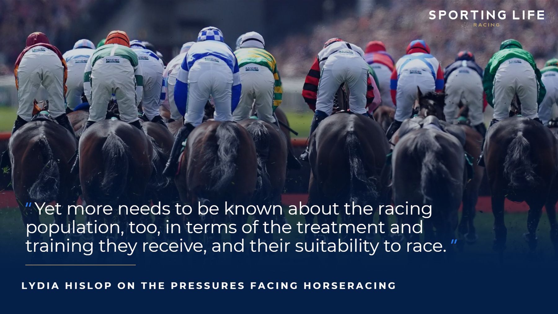 Lydia Hislop on mounting pressures facing racing in light of latest ...