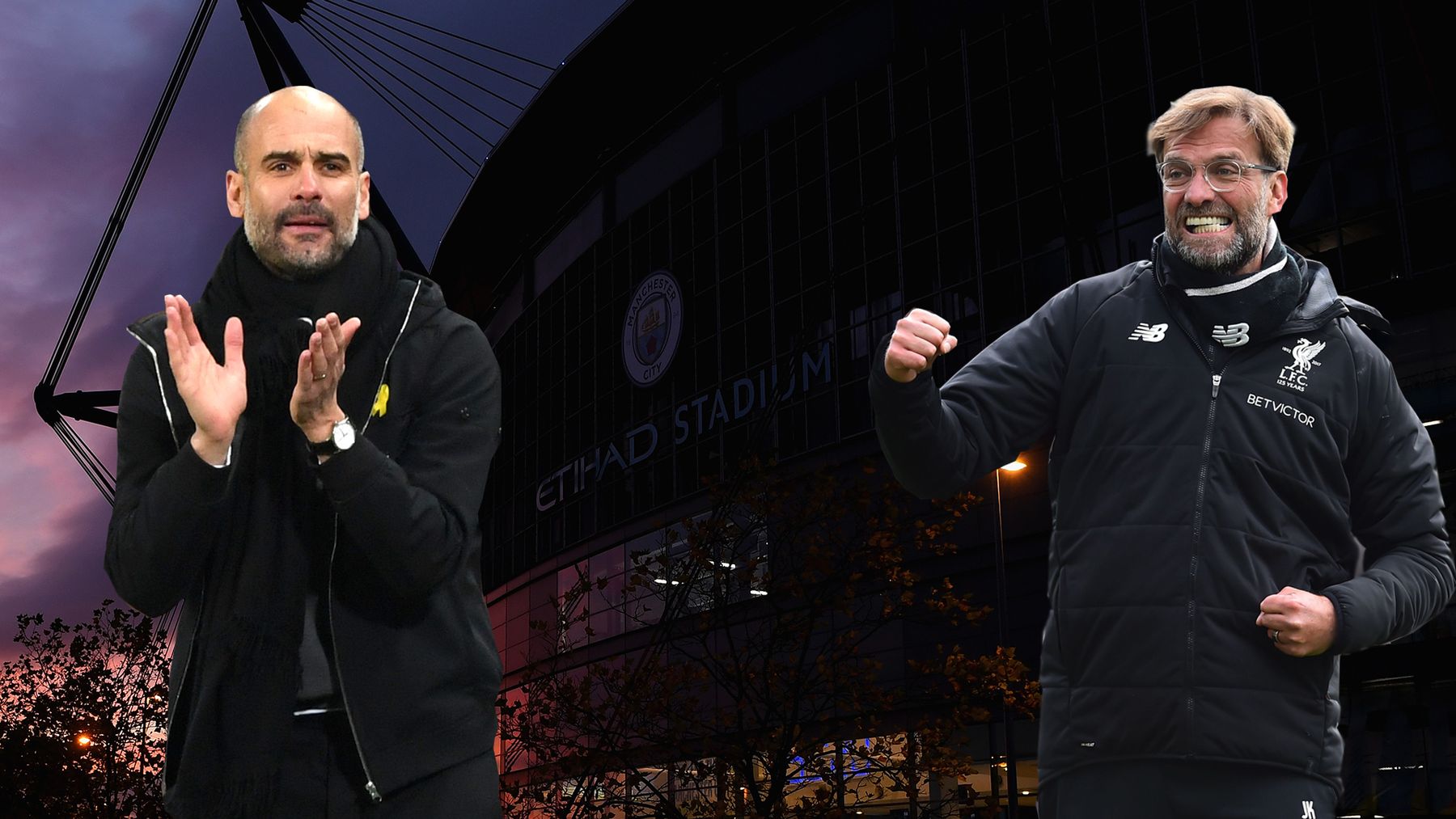 Manchester City v Liverpool: Pep Guardiola and Jurgen Klopp head-to ...