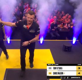Darts latest: Commentator Chris Mason rolling back the years at the ...