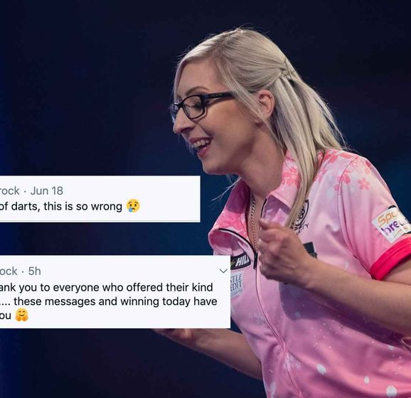 Fallon Sherrock bounces back in style a day after receiving online ...