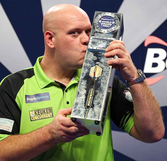 Darts results: Michael van Gerwen wins World Grand Prix title after ...