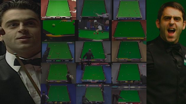 Ronnie O'Sullivan's record 15 maximum 147 breaks in his snooker career