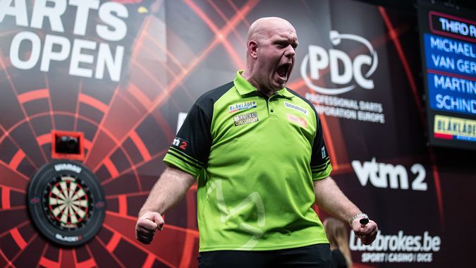 Darts results: Michael van Gerwen back to winning ways in Belgium
