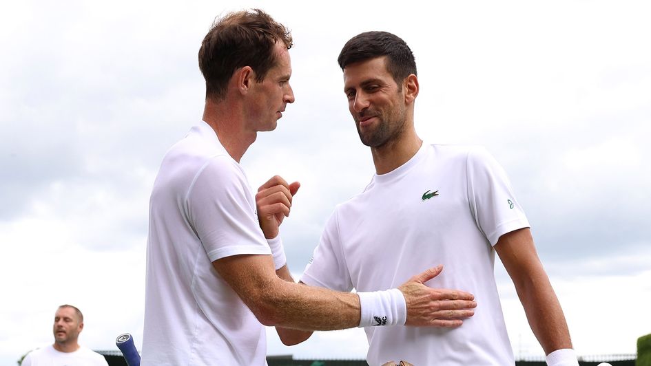 Andy Murray practices with Novak Djokovic 10 years after beating him to ...
