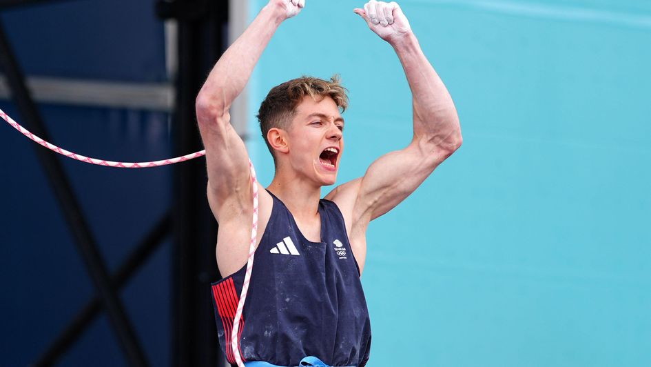 Paris Olympics 2024: Toby Roberts wins climbing gold for Great Britain