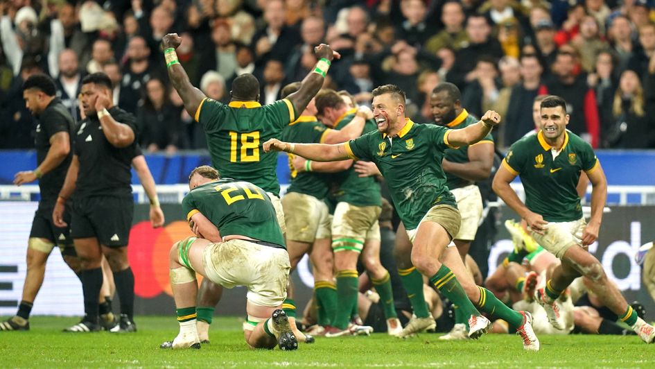 South Africa edge New Zealand to win Rugby World Cup for record fourth time